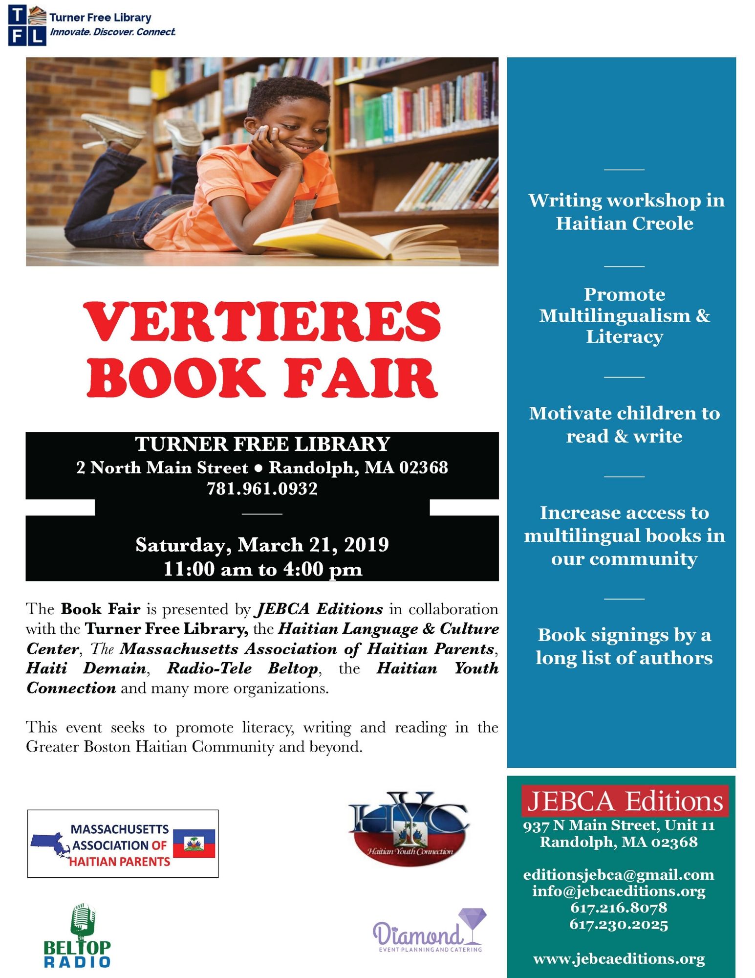 Vertieres Haitian Book Fair | Turner Free Library