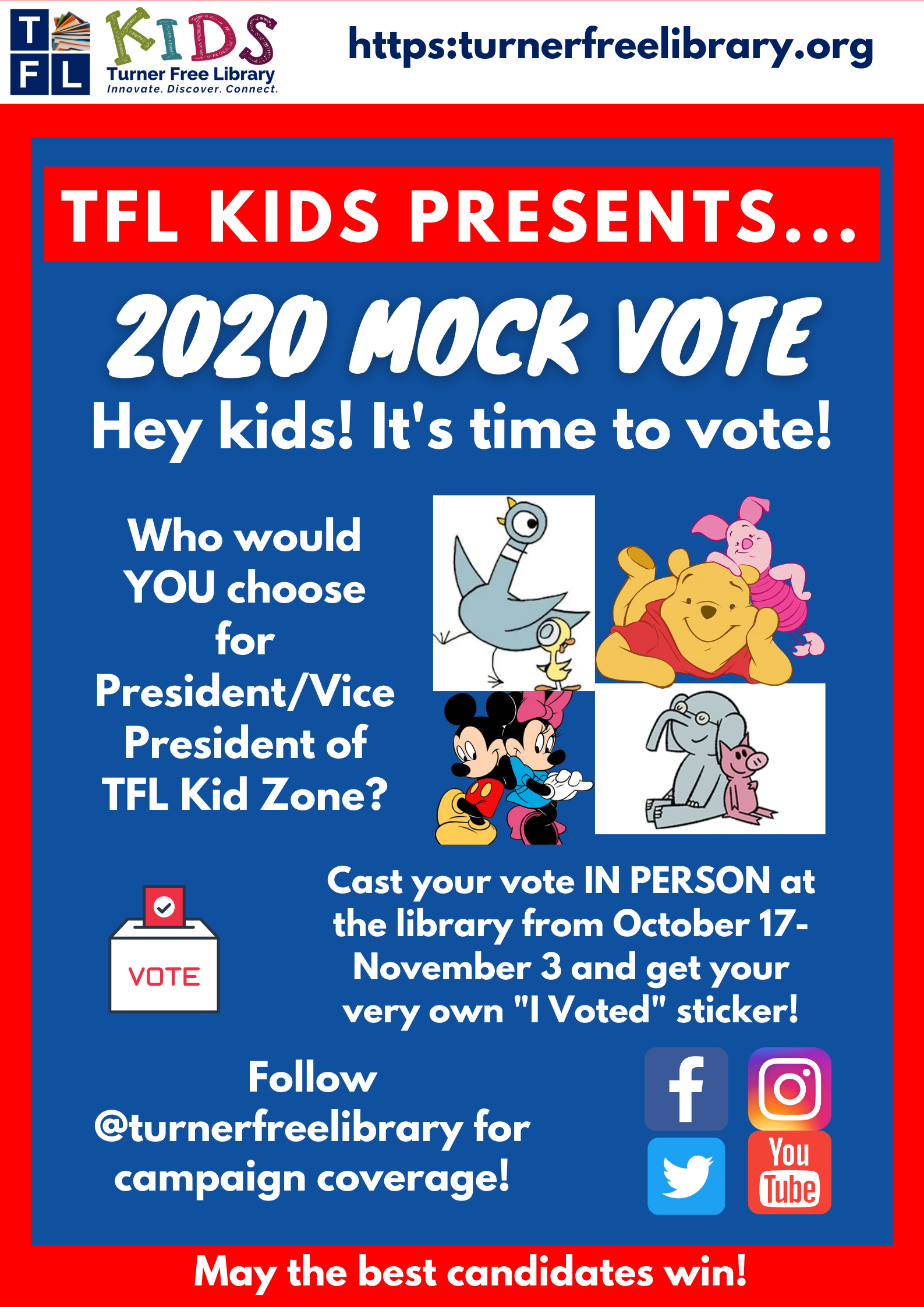 TFL Kids Presents... Mock Vote! | Turner Free Library