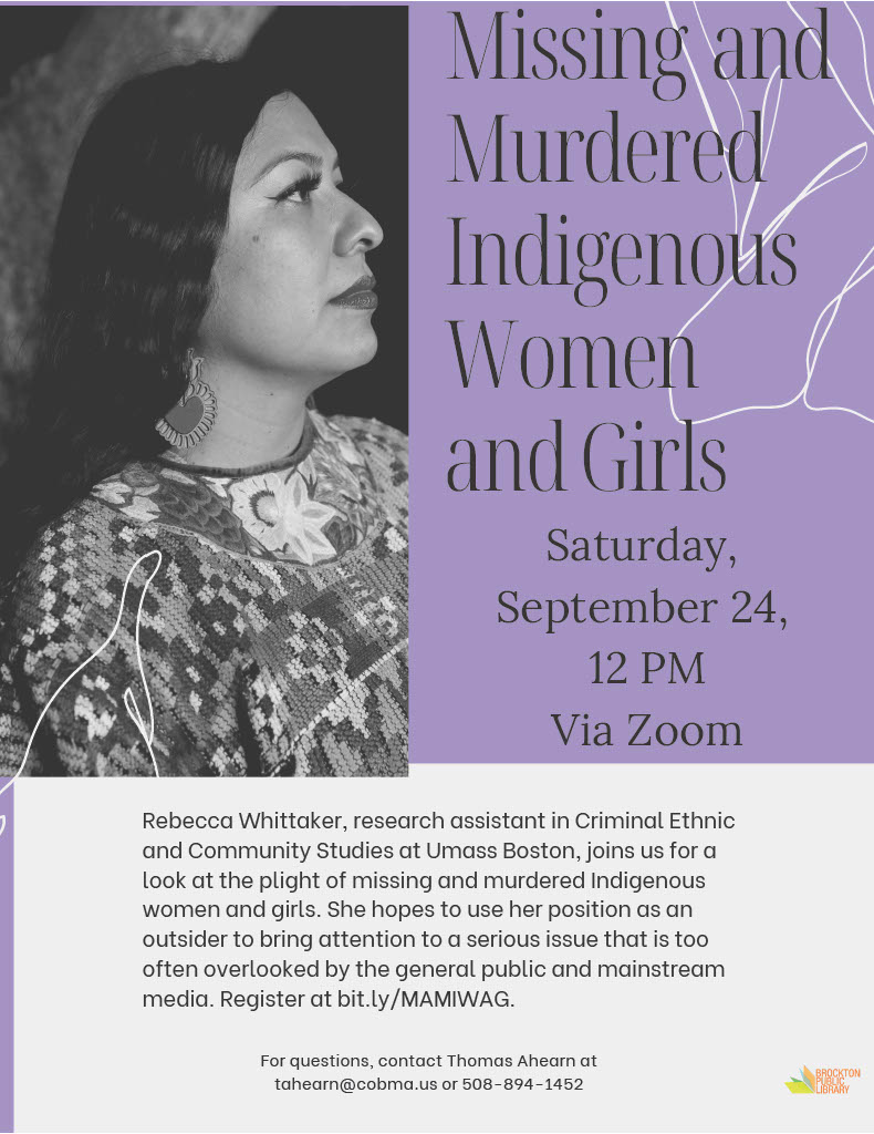 VIRTUAL PROGRAM: Missing and Murdered Indigenous Women and Girls ...